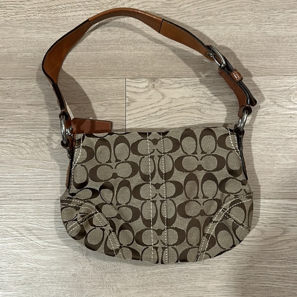 Coach | Bags | Vintage Coach Logo Shoulder Bag | Poshmark